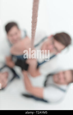 background image is a group of workers rising up Stock Photo - Alamy