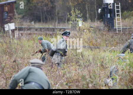 Reenactment of camp of nazi german soldiers during WWII at Open House ...