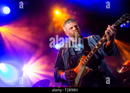 Norway, Bergen - March 30, 2019. The Norwegian pop band Pogo Pops ...