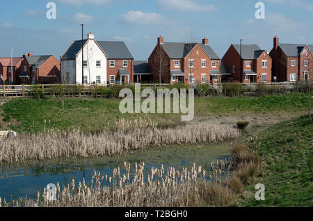 New housing at Houlton, Rugby, Warwickshire, UK Stock Photo - Alamy