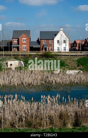New housing at Houlton, Rugby, Warwickshire, UK Stock Photo - Alamy
