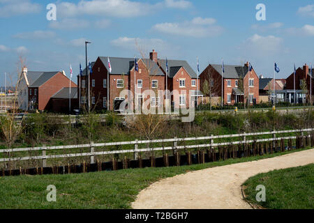 New housing at Houlton, Rugby, Warwickshire, UK Stock Photo - Alamy