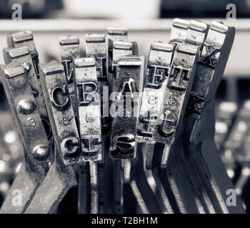 the word CRAFT with old typwriter keys monochrome Stock Photo - Alamy