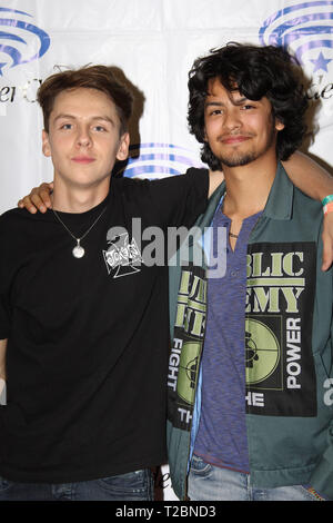 Jacob Bertrand and Xolo Mariduena promotes "Cobra Kai" at WonderCon ...