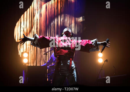 The Norwegian indie pop band Highasakite performs a live concert at ...