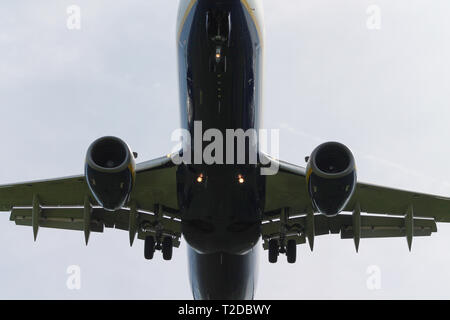 close up Jet engine of a Boeing 707 Stock Photo - Alamy