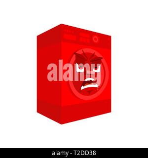 House angry emotion isolated. Evil Home Cartoon Style. Building fierce ...