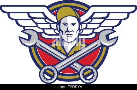 Mascot Pilot Air Force Officer Profile Avatar Cartoon Illustration ...