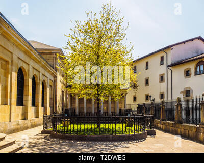 The old oak tree of Gernika - Guernica, Spain. It symbolizes ...