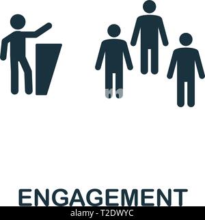 Engagement talk line icons collection. Proposal, Ring, Commitment ...