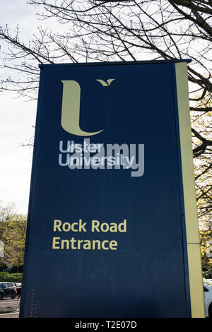 rock road entrance to the University of Ulster magee in Derry city ...