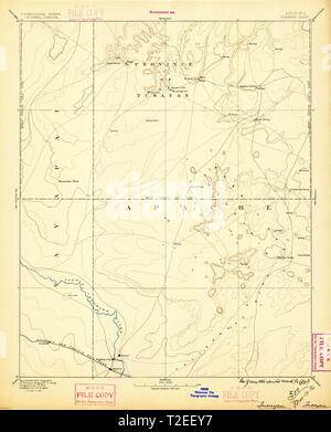 Arizona Map 1883 Stock Photo - Alamy