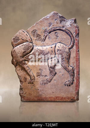 Phrygian relief plaque fragment depicting a lion . 8th-7th century BC ...