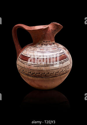 Phrygian terracotta trefoil jug decorated with geometric designs . 8th ...