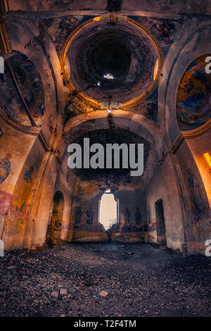 Church hall with stunning interior architecture, highly decorative ...