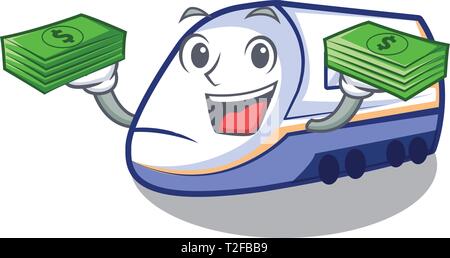 With money bag train character cartoon style Stock Vector Image & Art ...