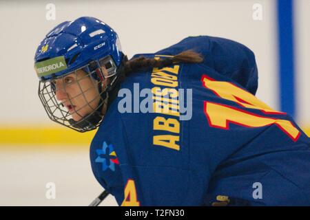 Dumfries, Scotland, 2nd Apr 2019. Monica Renteria playing in goal for ...
