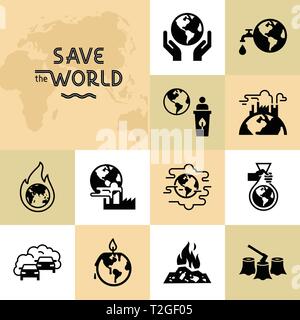 Garbage. Simple Related Vector Icons Set for Video, Mobile Apps, Web ...