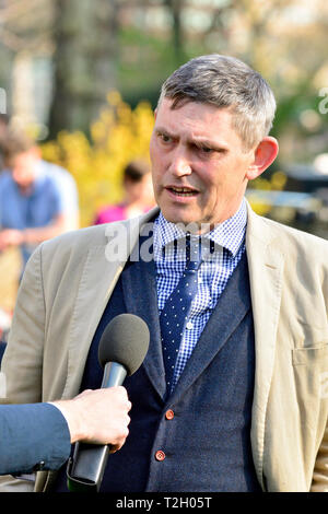 Gawain Towler (UKIP Head of Press) on College Green, Westminster 18th ...