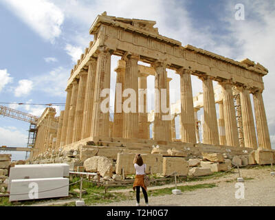 The Tympanum of Parthenon Ancient Greek Temple on the Acropolis of ...