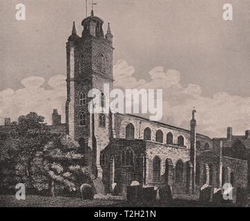 St Giles Cripplegate, City of London, England, UK. St Giles-without ...