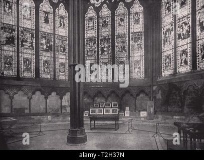 WESTMINSTER ABBEY: CHAPTER HOUSE, London. Reconstruction drawing ...