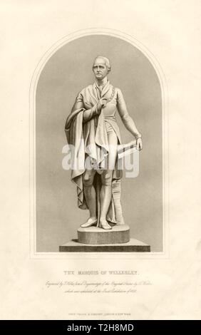 Statue of the late Marquis Wellesley, by Weekes, 1845. Sculpture of ...