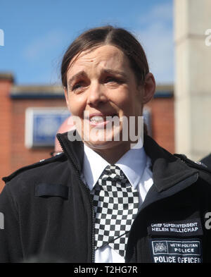 North Area BCU Commander Chief Superintendent Helen Millichap speaking ...