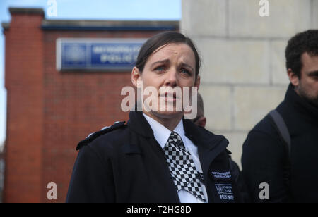 North Area BCU Commander Chief Superintendent Helen Millichap speaking ...