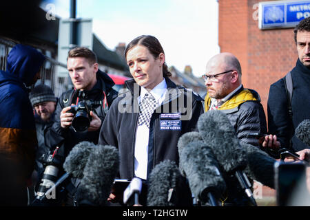 North Area BCU Commander Chief Superintendent Helen Millichap speaking ...