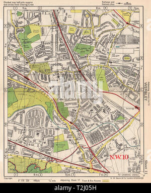 NW LONDON. Wembley Sudbury Alperton Park Royal Hanger Lane. BACON 1925 ...
