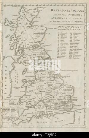 "Britannia Romana, collected from Ptolemy…". Roman Britain. John CARY ...
