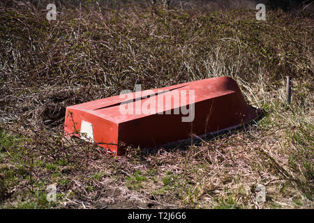 Boat stored at Lake Errock in Deroche, Mission, British Columbia ...