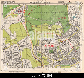 SW LONDON. Wimbledon Common Cottenham Park Malden Coombe Hill. BACON ...