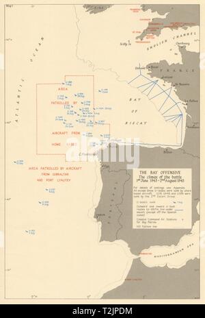 Battle of the Atlantic June-August 1943. World War 2. RAF. Convoys 1954 ...
