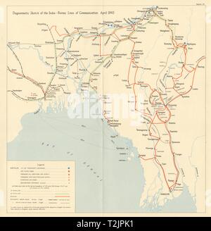World War 2. Burma Campaign. India North East Frontier 1943-44 1961 old ...