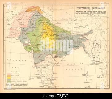 INDIA South Asia Aryan languages. Eranian Pisacha Indo-Aryan Dardio ...