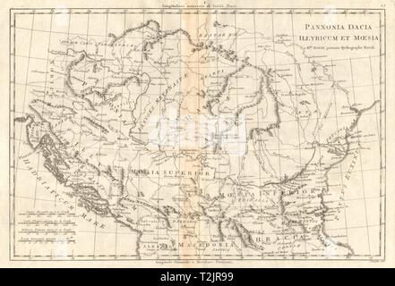 Map of Pannonia, Dacia, Illyricum, Moesia, Macedonia and Thrace - Roman ...