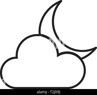 Moon and star vector white glyph icon. Camping and Hiking sign. Graph ...