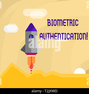 Conceptual hand writing showing Biometric Authentication. Concept ...