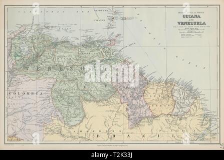 Venezuela. British, Dutch & French Guiana. Guyana. Suriname. STANFORD ...