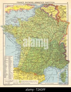 SECOND WORLD WAR FRANCE. Vichy & Nazi-occupied France. Armistice 1943 ...