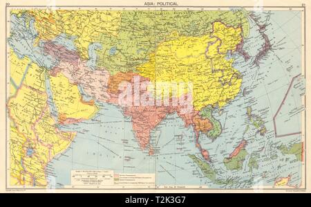 WW2 ASIA Japanese-occupied China Indochina Philippines. Allied Mid-East ...