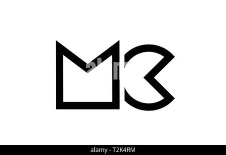 black and white alphabet letter mc m c logo combination design suitable ...
