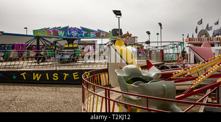 Hunstanton, Norfolk, Funfair, Beach, Town, Fairground, England UK Stock ...