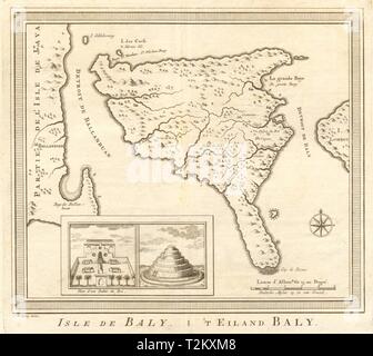 Indonesia: Map of Bali by Jacques-Nicolas Bellin (1703 - 21 March 1772 ...