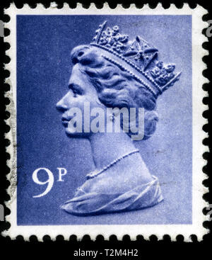 Queen Elizabeth II, Machin series, postage stamp, UK Stock Photo - Alamy