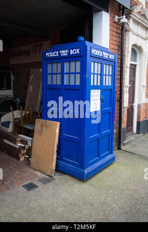 Doctor Who Tardis Police Public call Box Stock Photo - Alamy