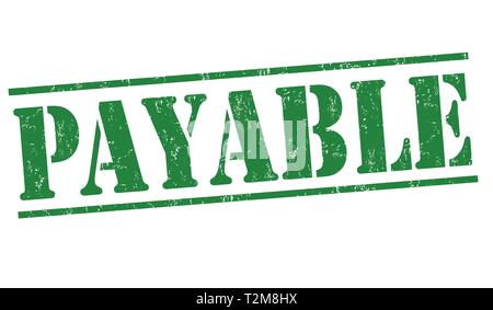 Account payable sign or stamp on white background, vector illustration ...