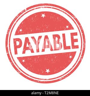 Account payable sign or stamp on white background, vector illustration ...